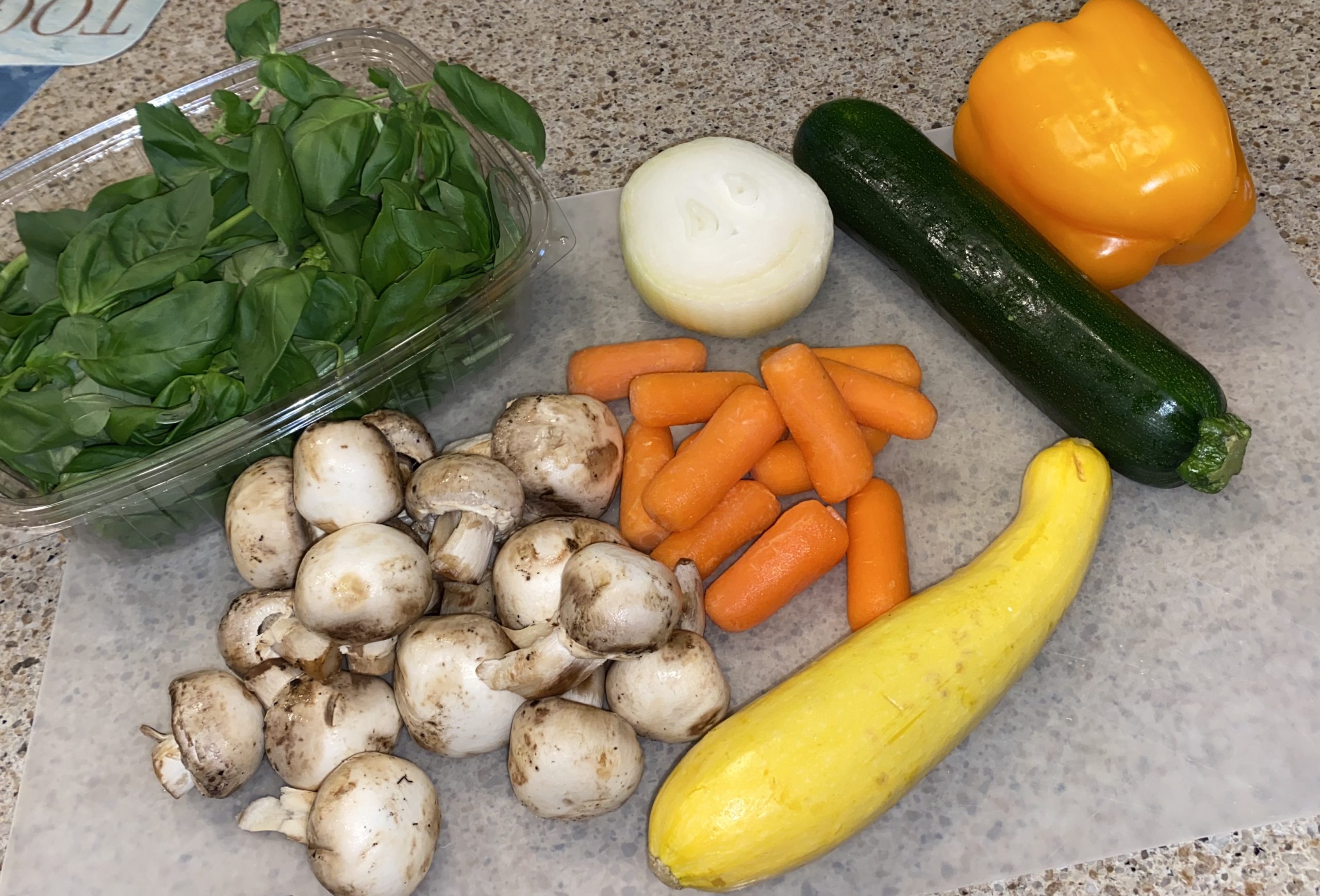 Vegetable Bruschetta - Pebbles and Toast