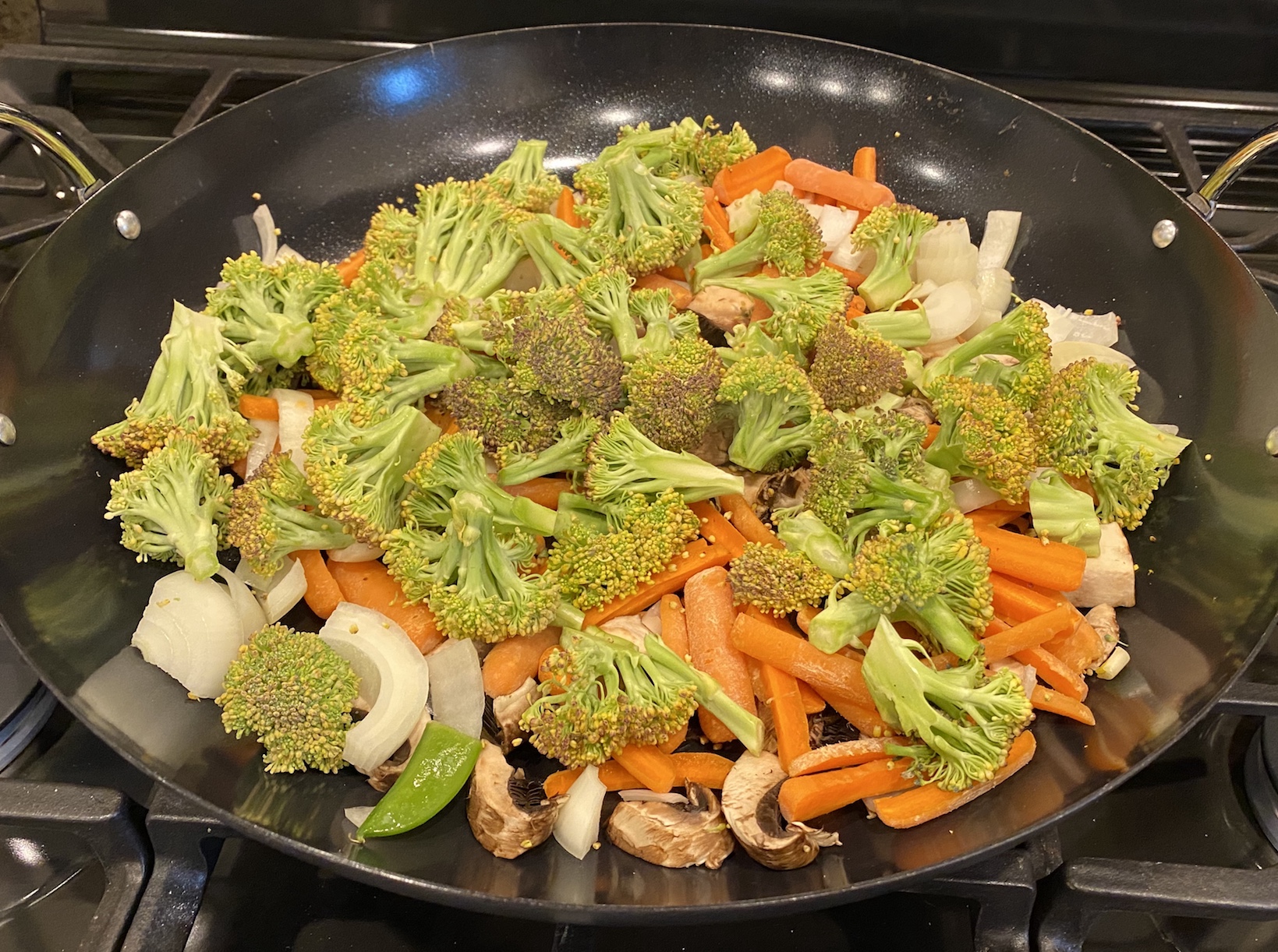 Sweet and Sour Orange Chik’n and Vegetables Stir Fry - Pebbles and Toast