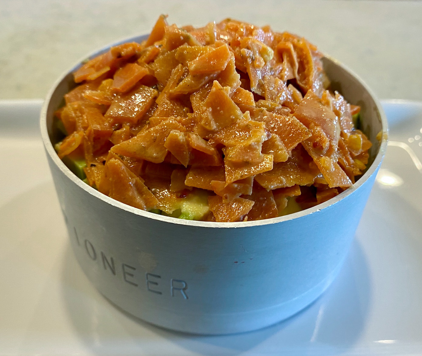 Spicy “Salmon” Sushi Stack – Pebbles and Toast