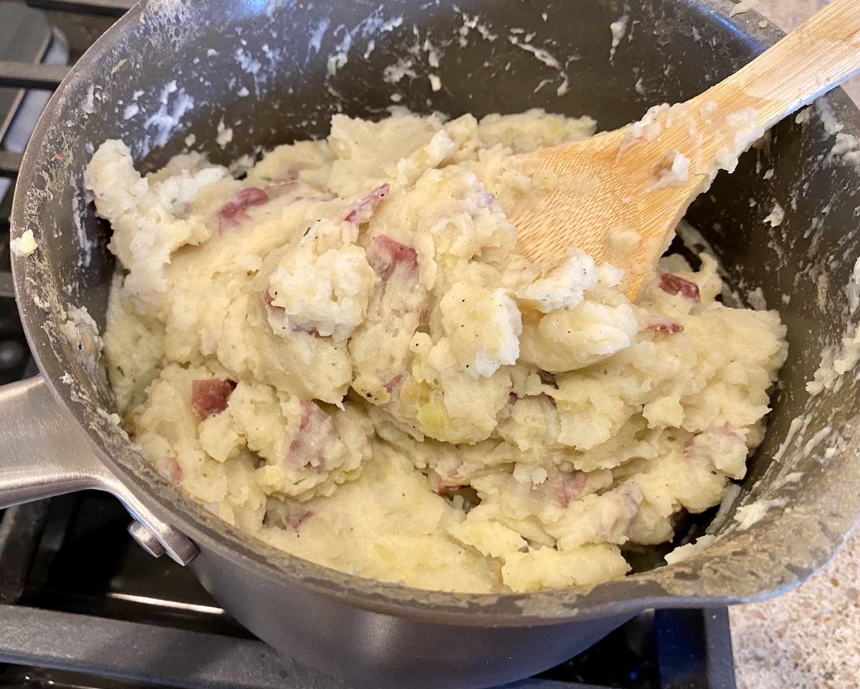 Creamy Rosemary Mashed Potatoes - Pebbles and Toast