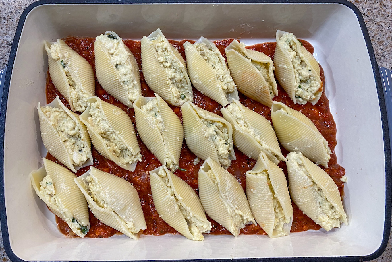 Classic Vegan Stuffed Shells – Pebbles and Toast