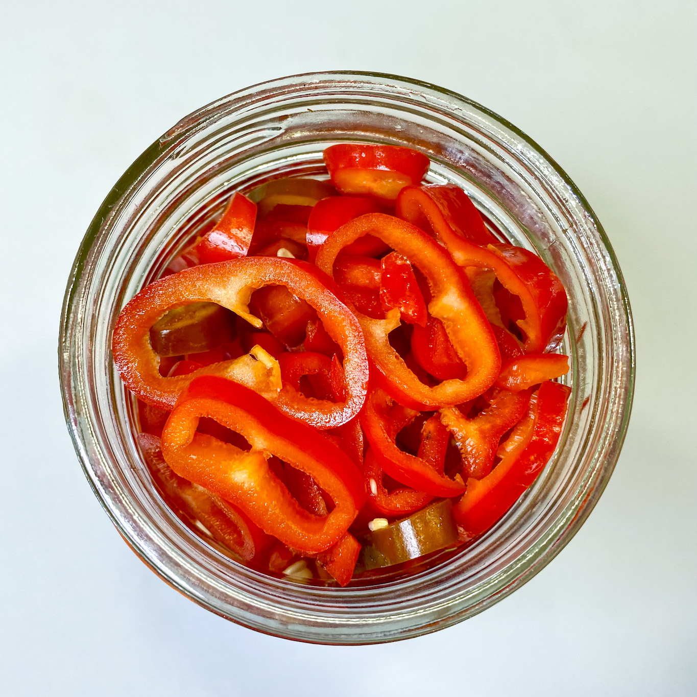 Quick and Easy Pickled Peppers - Pebbles and Toast