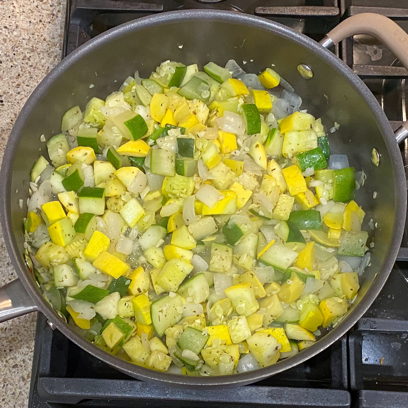 Zucchini-Squash Medley (oil-free) - Pebbles and Toast