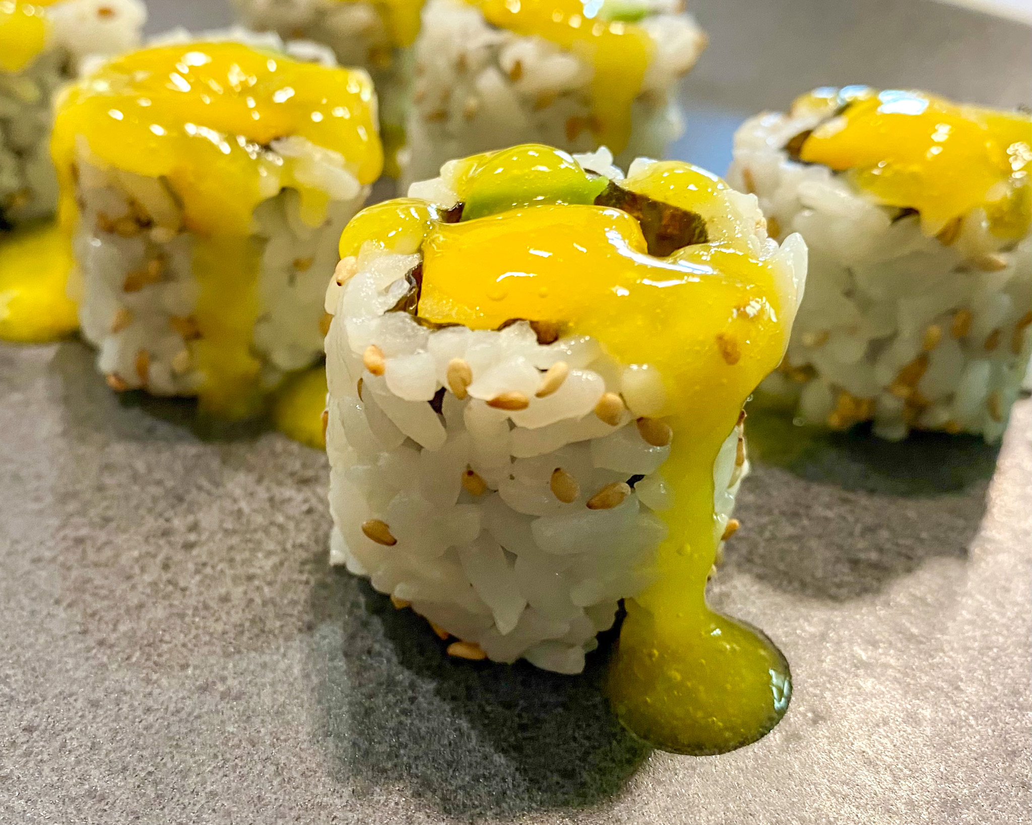 Mango Avocado Sushi Roll (vegan) - Pebbles and Toast