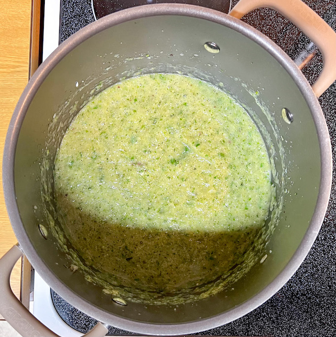 Creamy Zucchini Soup (vegan; gluten-free; oil-free) - Pebbles and Toast