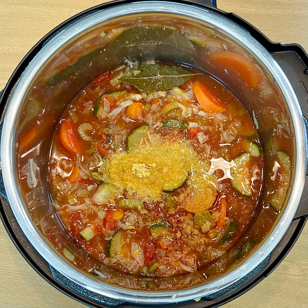 Instant Pot Cabbage and Vegetable Soup - Pebbles and Toast