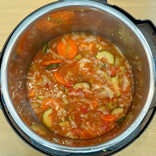 Instant Pot Cabbage and Vegetable Soup - Pebbles and Toast
